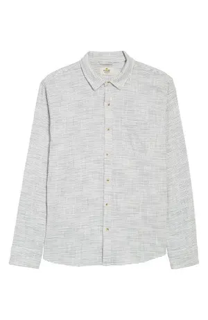 Marine Layer Stripe Stretch Cotton Button-up Shirt
