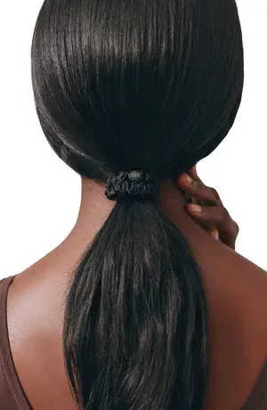 Slip Pure Silk 4-pack Skinny Scrunchies - Black