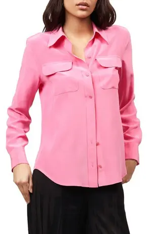 Equipment Pointed Collar Shirts For Women
