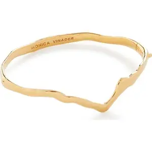 Monica Vinader Wishbone Bangle Bracelet - 18ct Gold Vermeil On Sterling