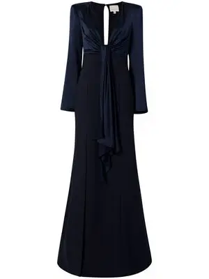 Cinq À Sept Julianne Knot-detail Gown - Blue