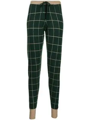 MADELEINE THOMPSON Layla Check-pattern Track Pants
