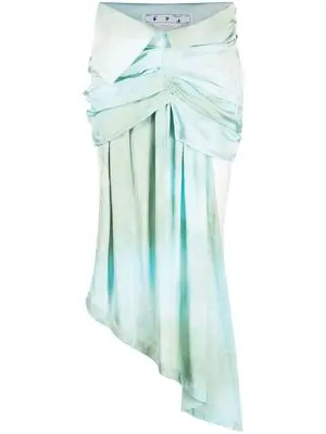 Off-White Ombré Dual-tone Skirt