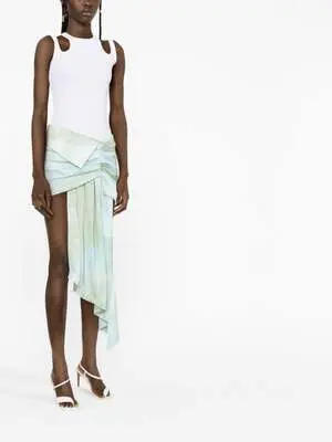 Off-White Ombré Dual-tone Skirt