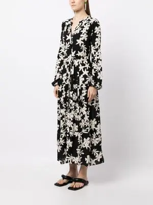 LEMLEM Floral-print Peasant Dress