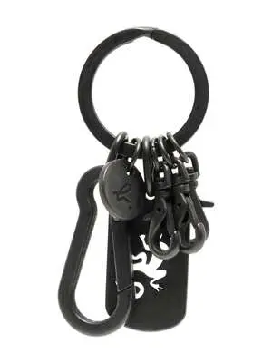 AGNÈS B. Cut-out Logo Detail Keychain - Black