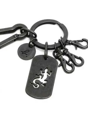 AGNES B. Cut-out Logo Detail Keychain