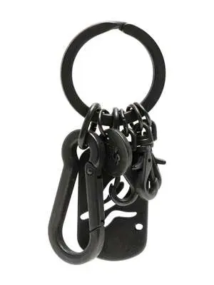 AGNÈS B. Cut-out Logo Detail Keychain - Black