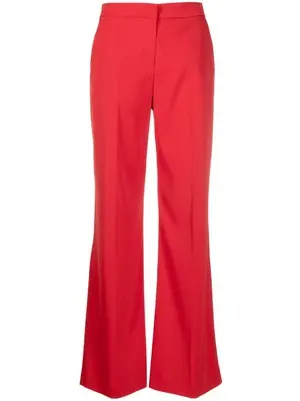 Pinko Flared Tailored Trousers - Red