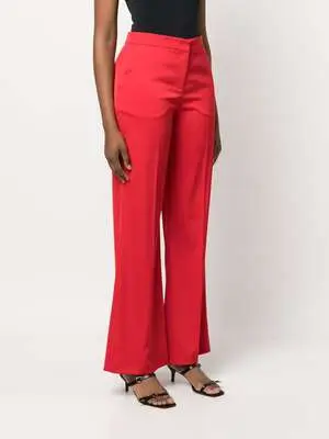 Pinko Flared Tailored Trousers - Red