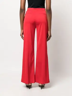 Pinko Flared Tailored Trousers - Red