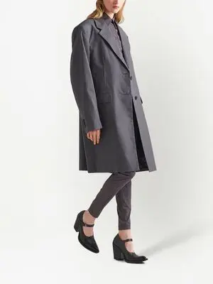 Prada Single-breasted Cotton Coat