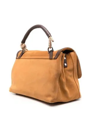 ZANELLATO Foldover Suede Shoulder Bag