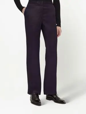 JIL SANDER Pressed-crease High-waisted Trousers