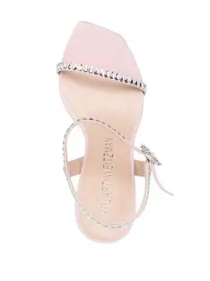 STUART WEITZMAN 105mm Crystal-embellished Sandals - Pink