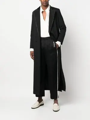 Saint Laurent Stand-up Collar Long Coat
