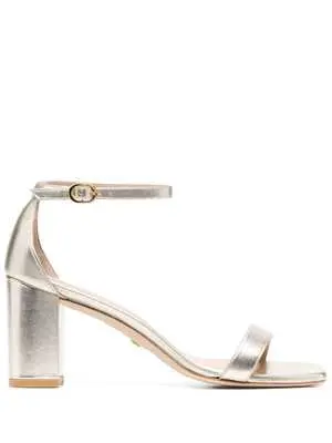 STUART WEITZMAN 80mm Metallic Leather Sandals