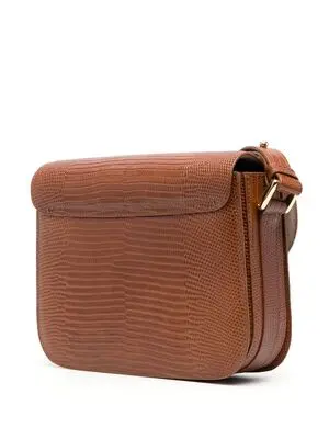 A.p.c. Small Grace Lizard-embossed Shoulder Bag