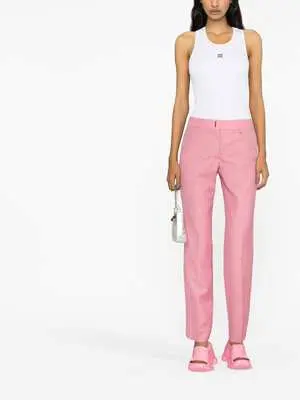 Givenchy Flamingo Wool-mohair Blend Straight-leg Trousers