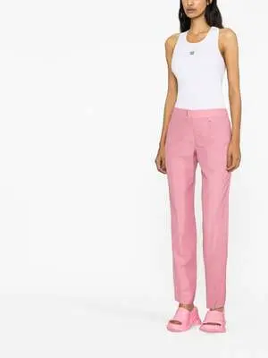 Givenchy Flamingo Wool-mohair Blend Straight-leg Trousers
