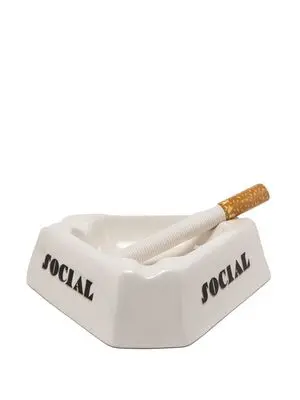 SELETTI Slogan-print Porcelain Ashtray
