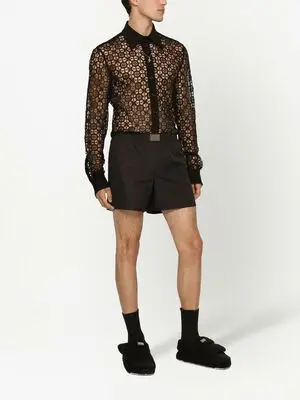 Dolce & Gabbana Sicilia-fit Macramé-lace Single-breasted Blazer