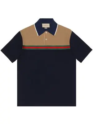 Gucci Web-stripe Polo Shirt