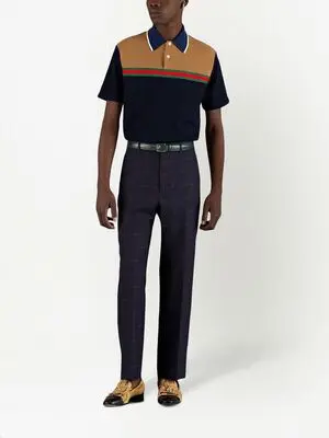 Gucci Web-stripe Polo Shirt