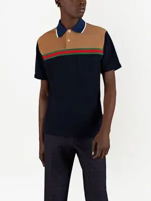 Gucci Web-stripe Polo Shirt