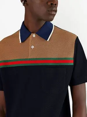 Gucci Web-stripe Polo Shirt