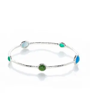 Ippolita Ippolita 925 Rock Candy Wonderland Sterling Silver Bangle Bracelet Silver