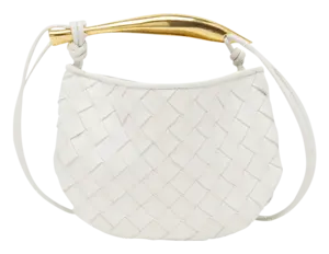 Bottega Veneta Sardine Top Handle Bag - Chalk-m Brass