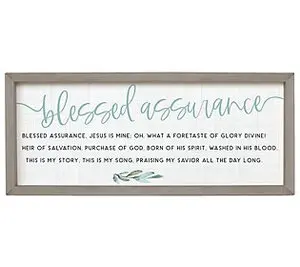 SINCERE SURROUNDINGS 24' Blessed Assurance Farm House Frame - One-color