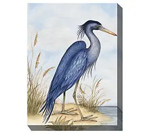 WEST OF THE WIND Great Blue Heron Outdoor Canva Art 30x40 - One-color