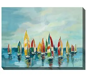 WEST OF THE WIND Bright Sails Outdoor Canvas Ar 40x30 - One-color