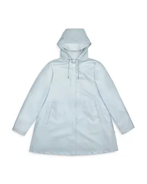Rains Hooded A-line Jacket - Wind