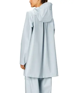 Rains Hooded A-line Jacket - Wind