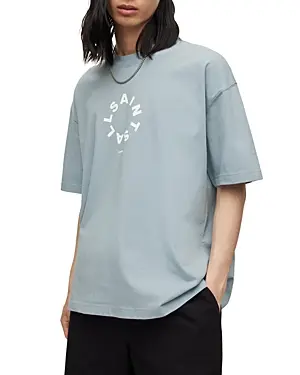 ALLSAINTS Tierra Graphic Tee Cloudy Blue