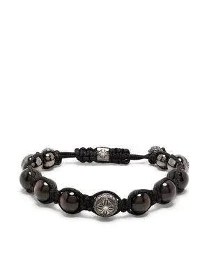 SHAMBALLA JEWELS Bead-detail Braided Bracelet - Black