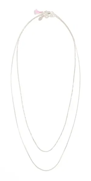 Shashi Line Chain Necklace - Silver
