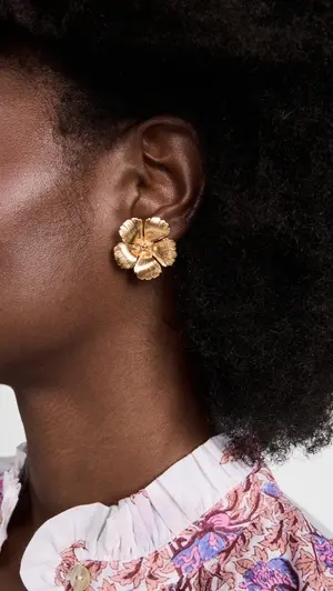 JENNIFER BEHR Rowena Earrings - Antique/gold