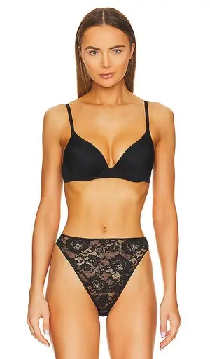 Natori Minimal Convertible Pushup Bra - Black
