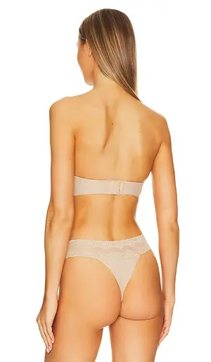 Natori Minimal Strapless Contour Underwire In Nude - Cafe