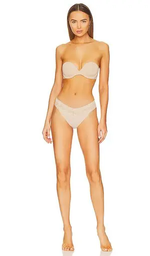 Natori Minimal Strapless Contour Underwire In Nude - Cafe