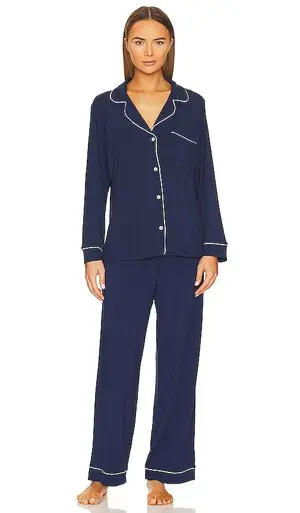 Eberjey Gisele Long Pj Set - Navy