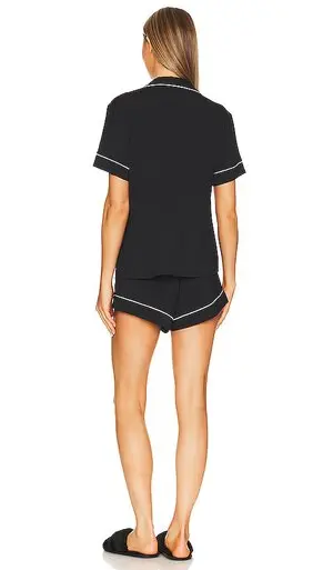 Eberjey Gisele Relaxed Short Set - Black
