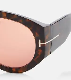 TOM FORD Bronson Aviator Sunglasses - Brown