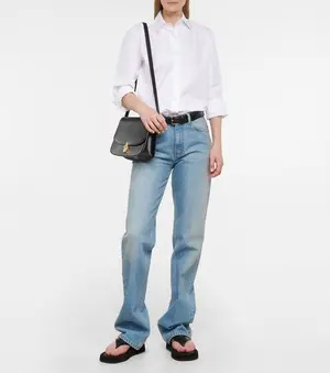 THE ROW Sofia Leather Shoulder Bag