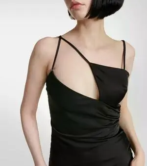 Attico Melva Asymmetrical Maxi Dress