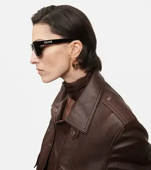 Celine Monochroms 05 Square Sunglasses With Strap